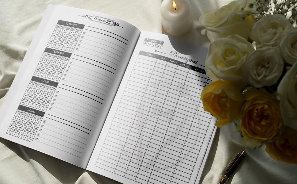 Agenda Prenotazioni Ristorante 2024. Libro di Prenotazione: A4 Libro di Prenotazione per ...