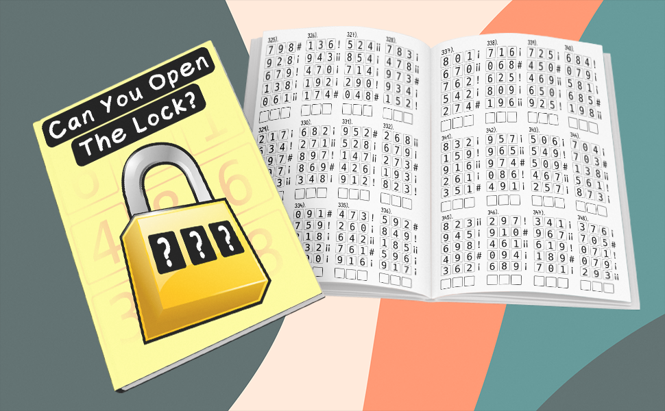 600 Can You Open The Lock? Puzzles: 5 Hints Of 3 Digits To Crack The ...