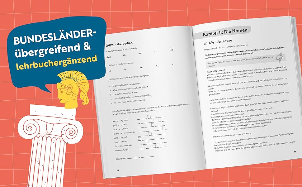 Latein lernen leicht gemacht - Übungsheft Gymnasium 1./2. Lehrjahr: mit abwechslungsreichen ...