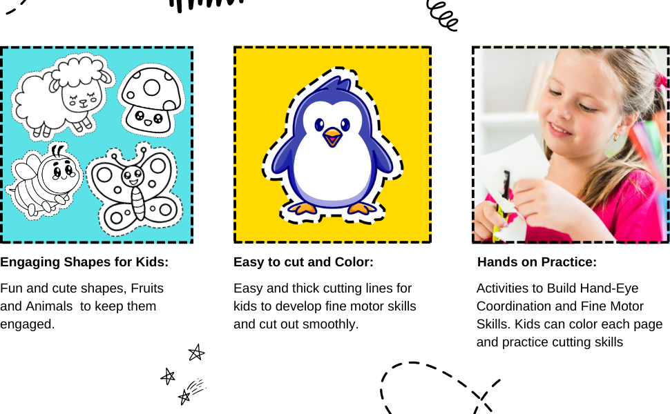 Scissor Skills Activity book for kids: A Preschool Workbook of Fun ...