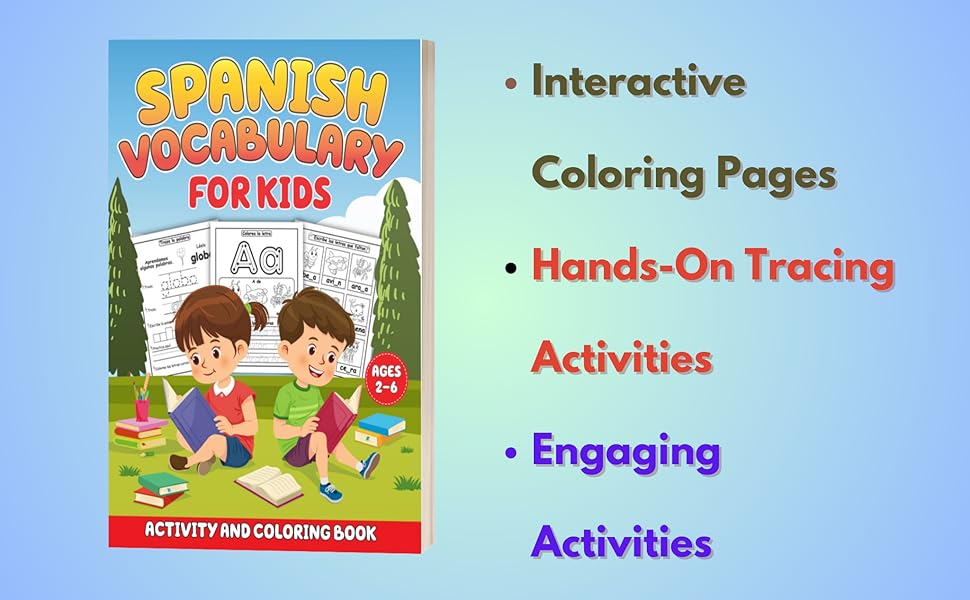 Spanish Vocablary for Kids: Coloring, Tracing and More! Fun Activities ...