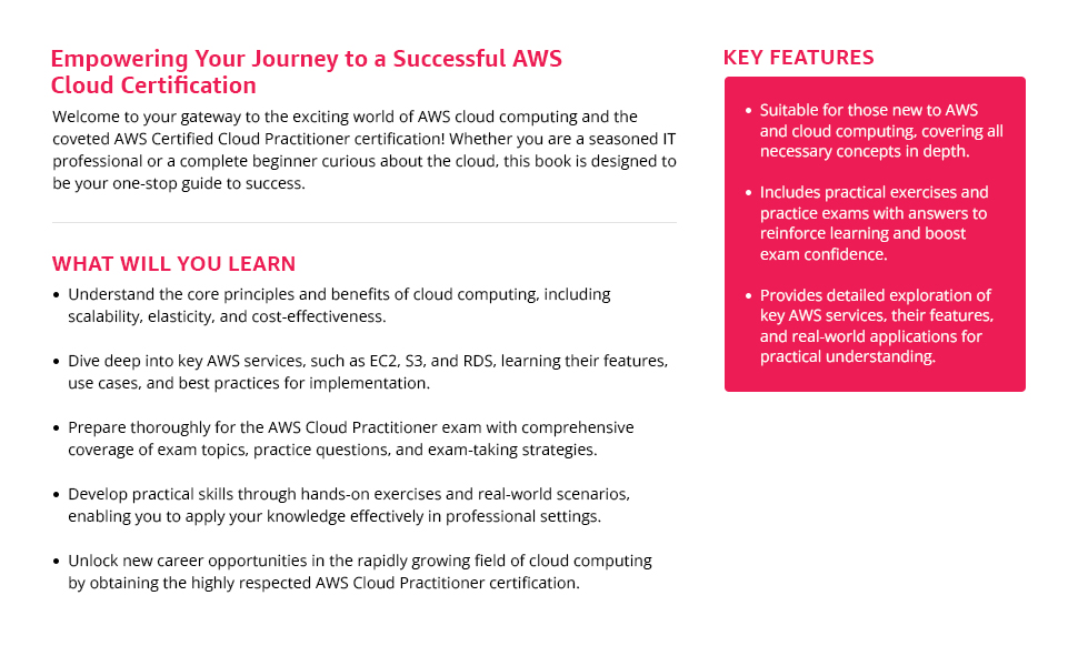 Amazon.com: Ultimate AWS Certified Cloud Practitioner’s Exam Guide ...