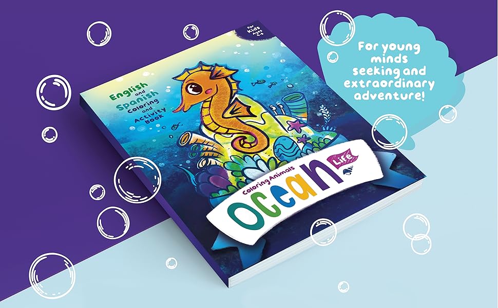 Coloring Animals Ocean Life: Sea Animals Coloring Book for Kids Ages 4 ...