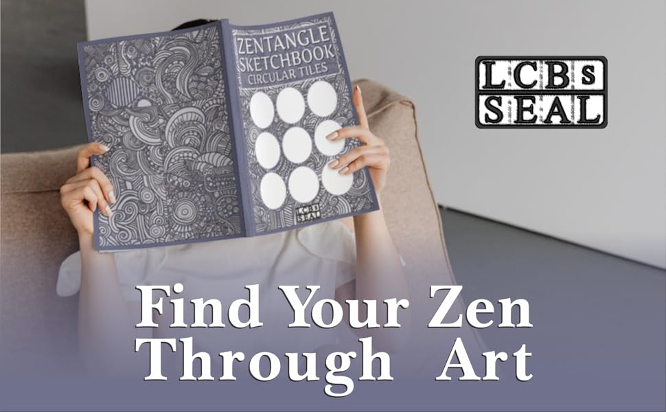 Amazon.com: Zentangle Sketchbook Circular Tiles: Journal for Patterns, Tangles and Doodles ...