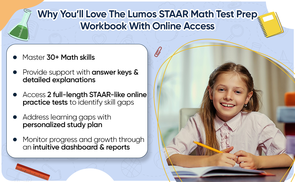 TEXAS STAAR Test Prep: 4th Grade Math Practice Workbook and Full-length ...