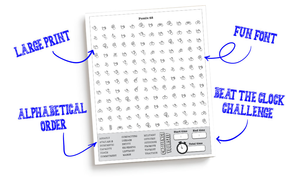 BSL Word Search - 100 British Sign Language Puzzles With Solutions Vol ...