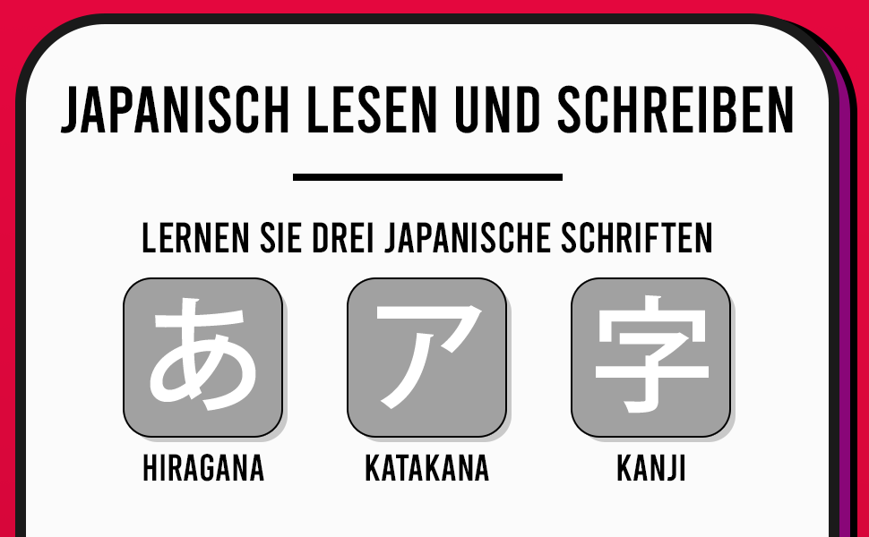 Japanisch Lesen und Schreiben: Hiragana, Katakana und Kanji Arbeitsbuch für Selbststudium ...