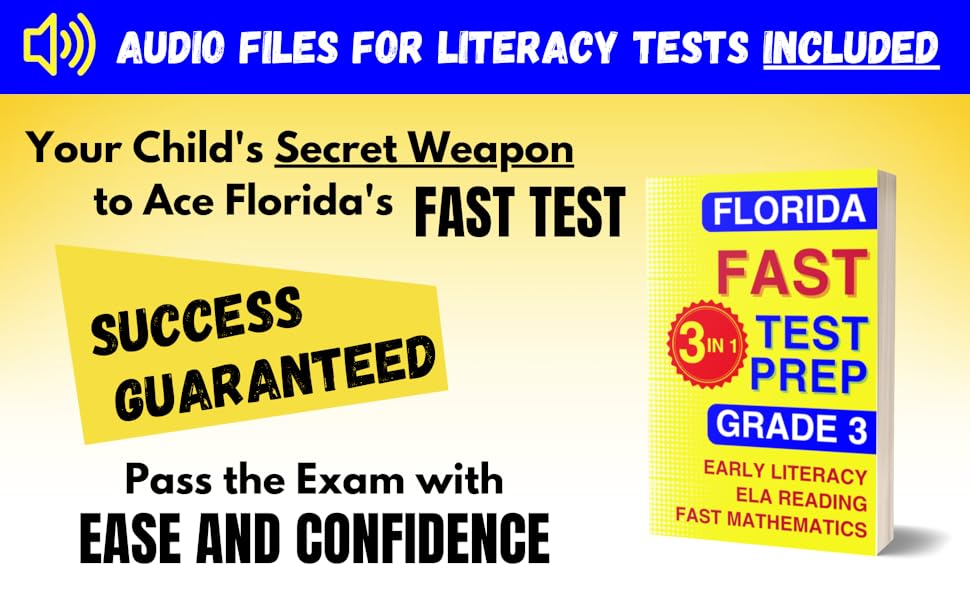 Florida FAST Test Prep: Grade 3. The Ultimate Practice Workbook for ...