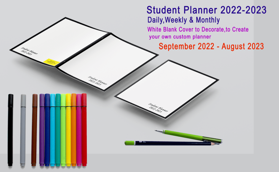Amazon.com: Student Planner 2022-2023: Middle School Or High School ...