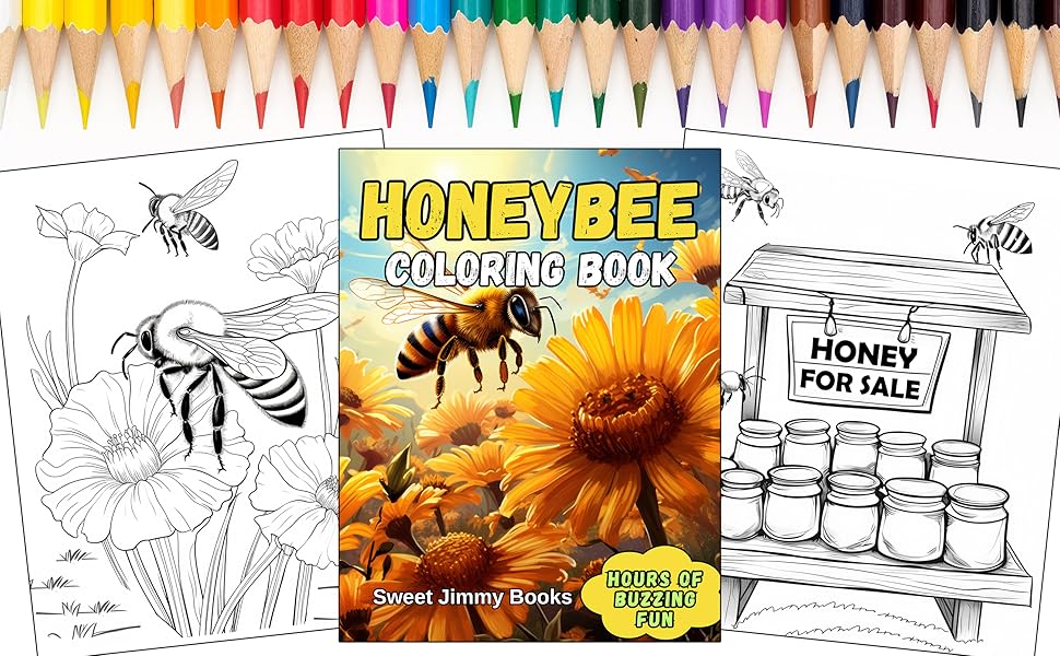 Amazon.com: Honeybee Coloring Book: Great Honeybee Coloring Book for ...