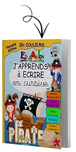 Cahier d'écriture Cursive CP PIRATE: Maternelle GS et CP - Apprendre A ...