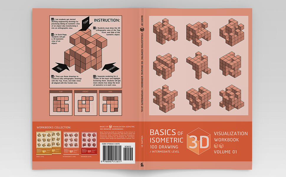 BASICS OF 3D VISUALIZATION ISOMETRIC 100 DRAWING WORKBOOK ...