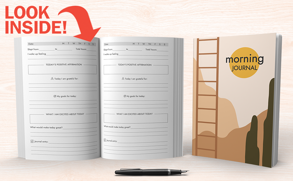 Amazon.com: Daily Morning Journal: 5 Minutes Morning Routine Journal ...