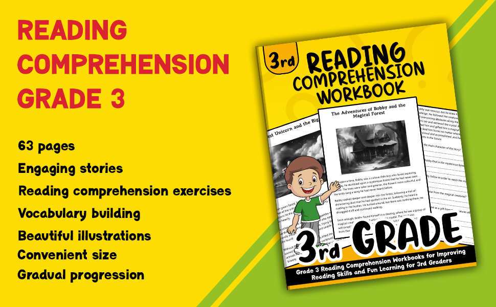 Amazon.com: 3rd grade reading comprehension workbook: Grade 3 Reading ...