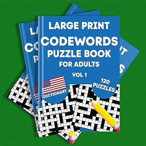 Amazon.com: Codewords Puzzle Book for Adults (Vol 2): Large Print Codeword Puzzles for Adults ...
