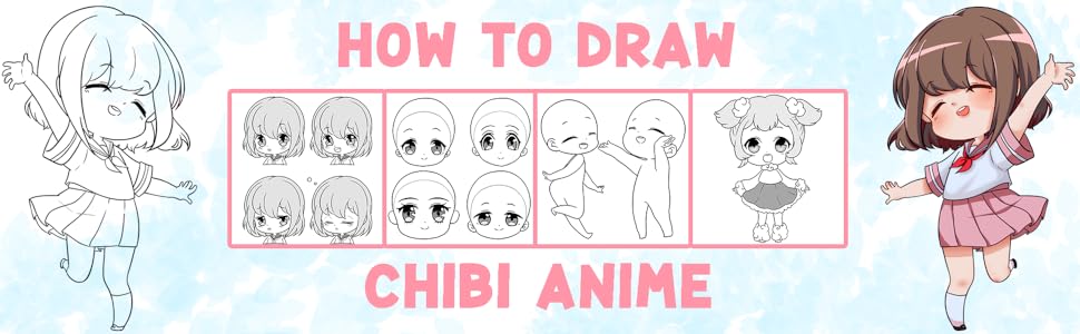 How To Draw Chibi Girls: Easy Learn To Draw Kawaii And Cute Chibi Girl ...