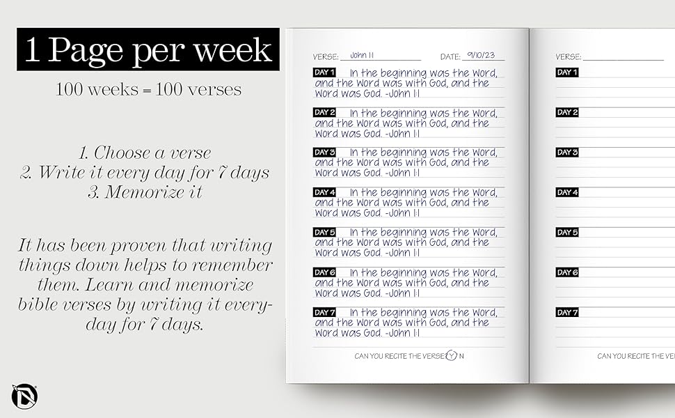 Practice Writing Verses: Daily Verse Writing Practice for Memorizing Verses: Drewit, Deja ...