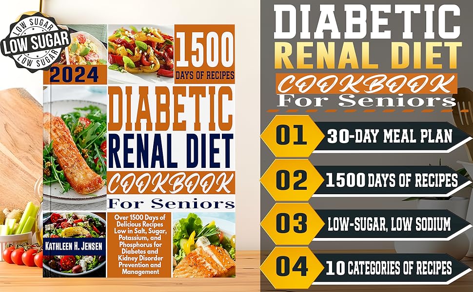 Amazon.com: Diabetic Renal Diet Cookbook for Seniors: Over 1500 Days of ...