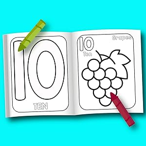 ABC 123 Big Jumbo Coloring Book For Toddlers: My Big Alphabet And ...