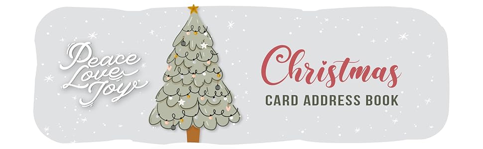 Christmas Card Address Book: Track 10 Years of Sent & Received Holiday ...