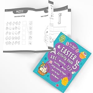 Easter Activity Book for Preschool, Kindergarten, and 1st grade Ages 3 ...