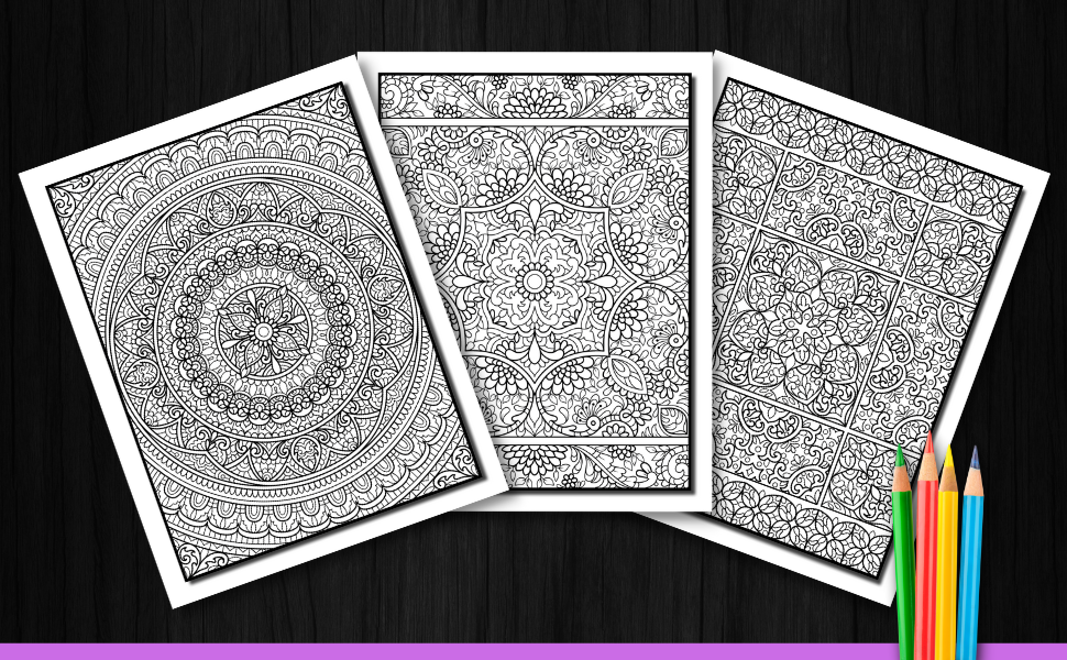 Amazon.com: Intricate Patterns: An Adult Coloring Book with 50 Detailed ...