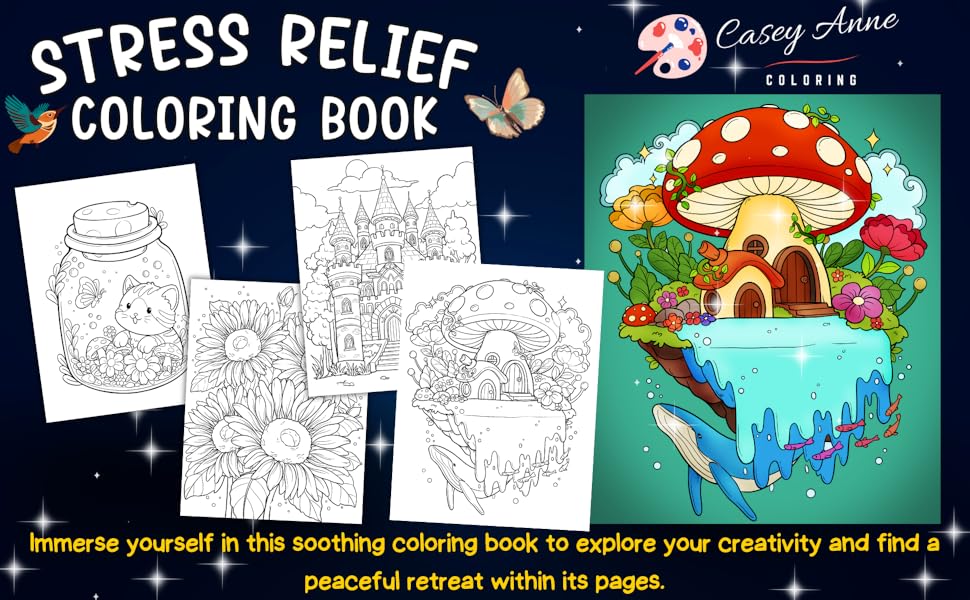Amazon.com: Stress Relief Coloring Book For Women: Mindfulness ...