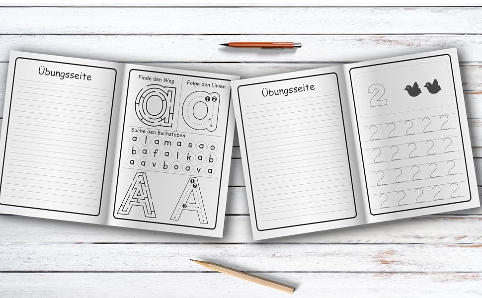 XXL Vorschulbuch: Schwungübungen, Buchstaben und Zahlen Schreiben Lernen Ab 4 Jahren, Erste ...