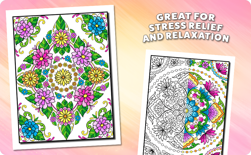 Amazon.com: Intricate Flowers: An Adult Coloring Book with 50 Detailed ...