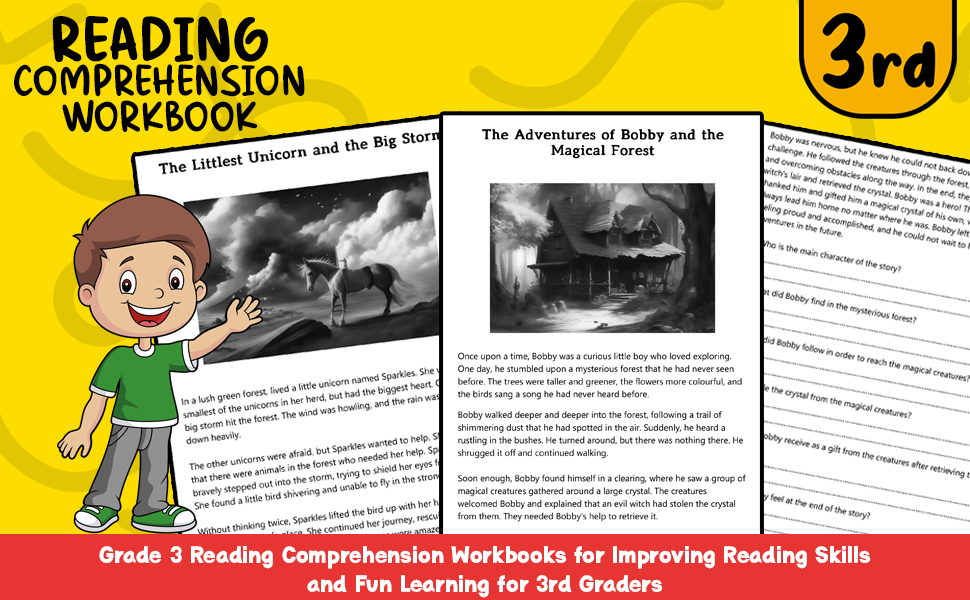 Amazon.com: 3rd grade reading comprehension workbook: Grade 3 Reading ...