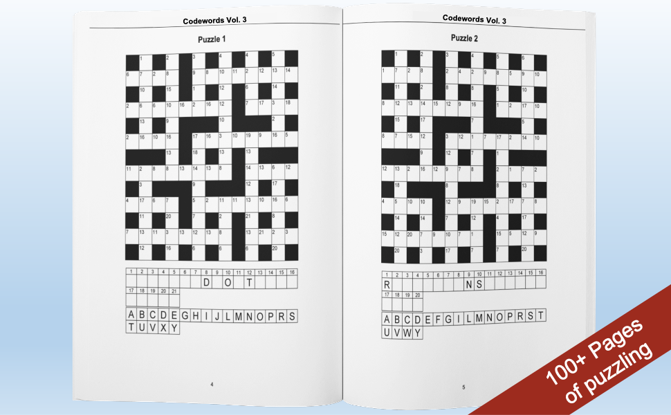 Codewords Puzzle Book For Adults: Code Breaker Puzzle Book With 120 Codeword Puzzles For Adults ...