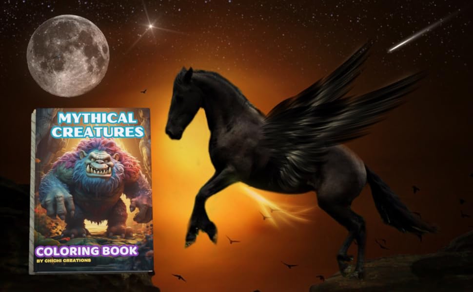 Amazon.com: MYTHICAL CREATURES COLORING BOOK: Fantasy creatures: dragons, centaurs, minotaurs ...