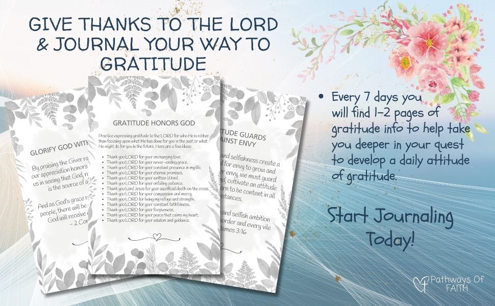 Faith-Based Gratitude Journal For Women With Bible Verses & Prompts ...