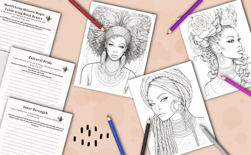 Amazon.com: Affirming Beauty: A Coloring Book and Reflection Journal ...
