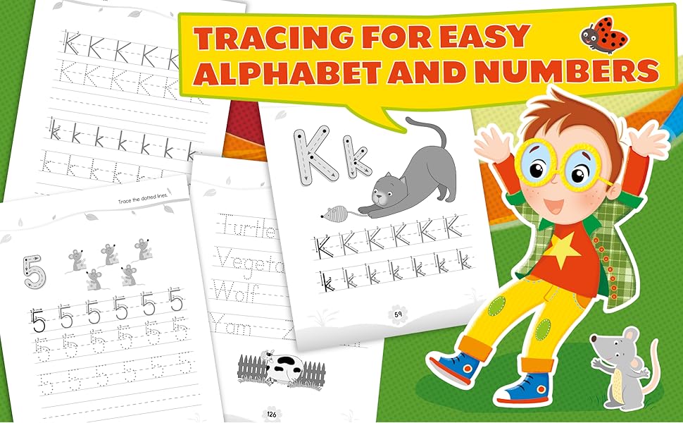 Amazon.com: Learn to Trace Letters and Numbers Workbook: My First Learn to Write Workbook, Trace ...