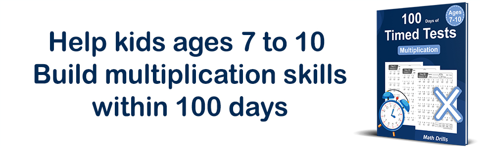 100 Days of Timed Tests Multiplication Math Drills: Grades 3-5, Digits ...