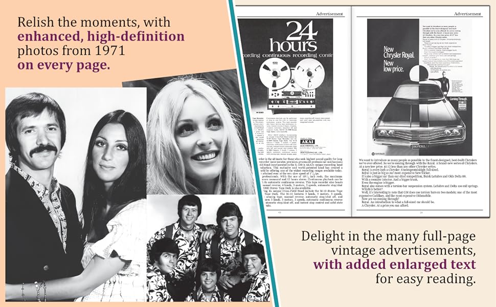 Flashback to 1971 - A Time Traveler’s Guide: Perfect birthday or wedding anniversary gift for ...