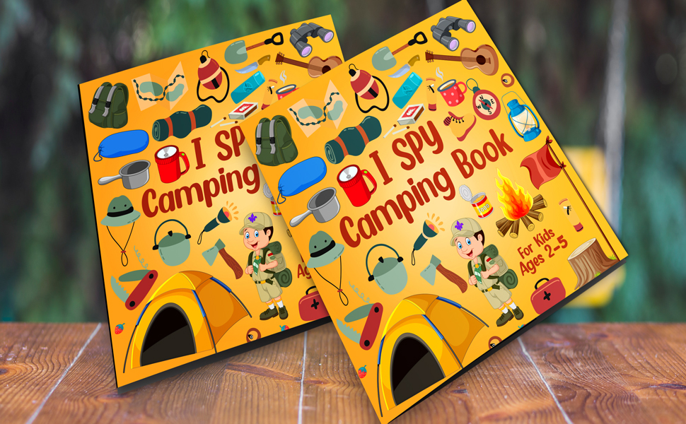 Cute I Spy Camping Book For Kids Ages 2-5: Learn The Alphabet Camping ...
