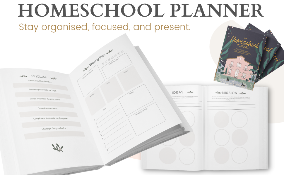 Homeschool Planner : A 52 week Lesson Planner & Record Book, Organize ...