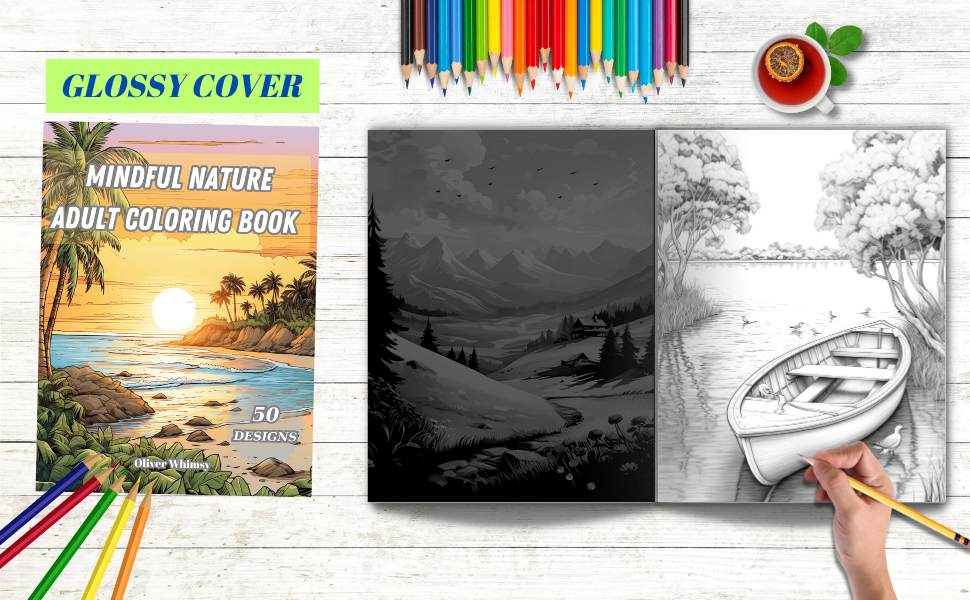 Amazon.com: Mindful Nature Adult Coloring Book: Stress Relief and ...