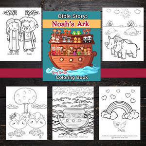 Bible Story: Noah's Ark: Coloring Book for Children (Children's Bible ...