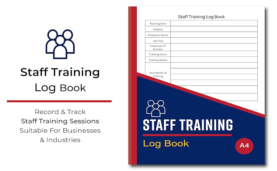 Staff Training Log Book: Keep a Record of Employees' Professional ...