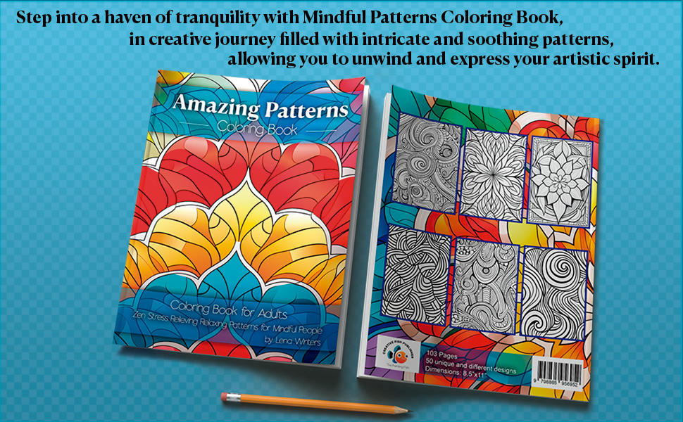 Amazon.com: Amazing Patterns: Coloring Book for Adults Zen Stress Relieving Relaxing Patterns ...