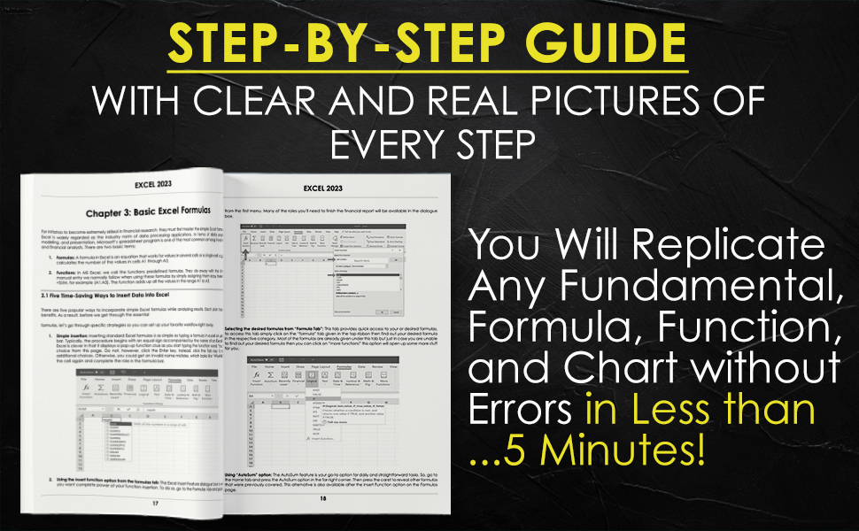 Excel: The Complete Illustrative Guide for Beginners to Learning any ...