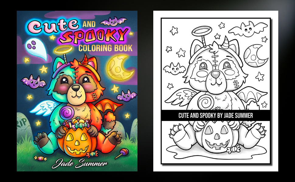 Amazon.com: Cute and Spooky: A Halloween Coloring Book for Adults and ...
