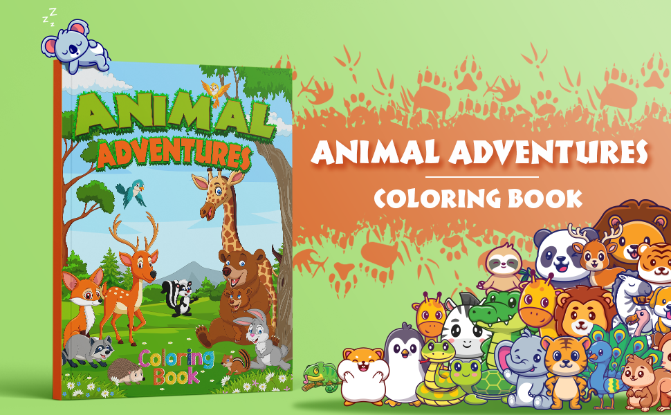 Animal Adventures Colouring Book: Let your imagination roar: An ...