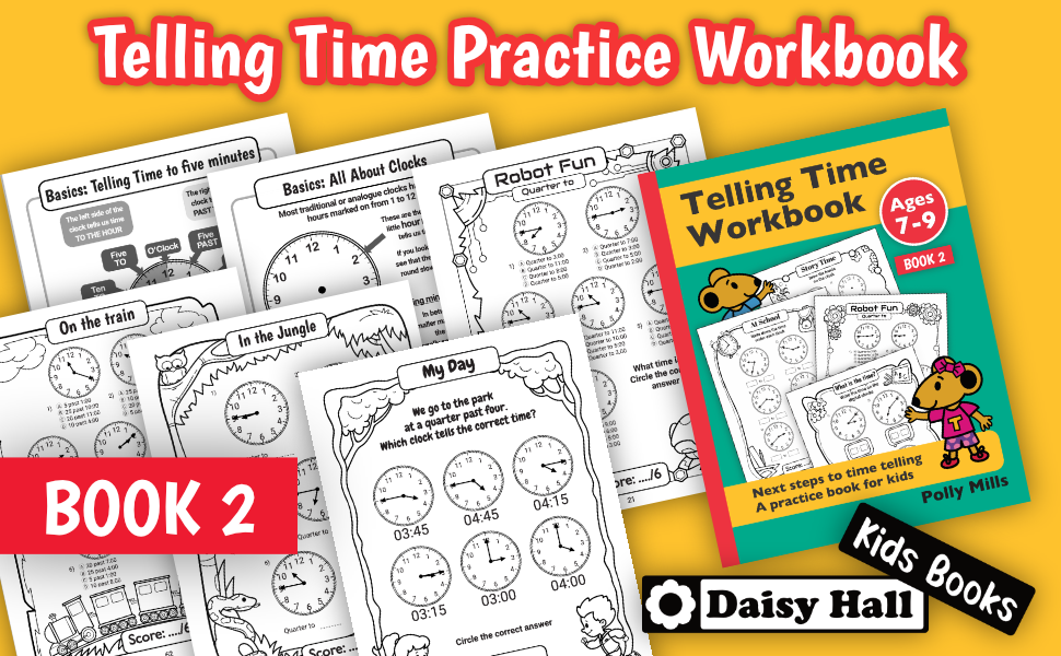 Telling Time Workbook: Next Steps to time telling - Practice book for ...