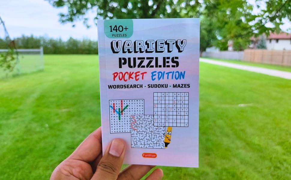 Variety Puzzles Activity Book for Adults - Pocket Edition: 140+ Puzzles - Phone or Travel Size ...