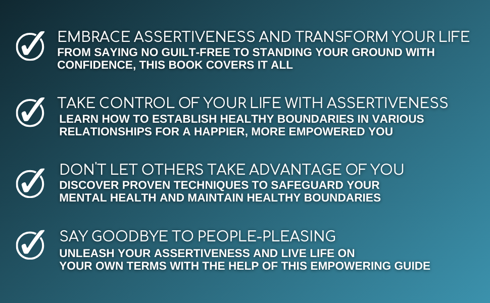 Amazon.com: Assertiveness: How to Set Boundaries, Stop People Pleasing, and Command Respect ...
