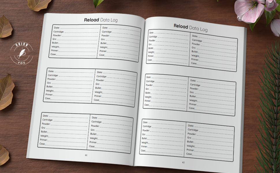Reloading Data Log Book: Comprehensive Hand Loading Data Logbook | Monitor and Document ...